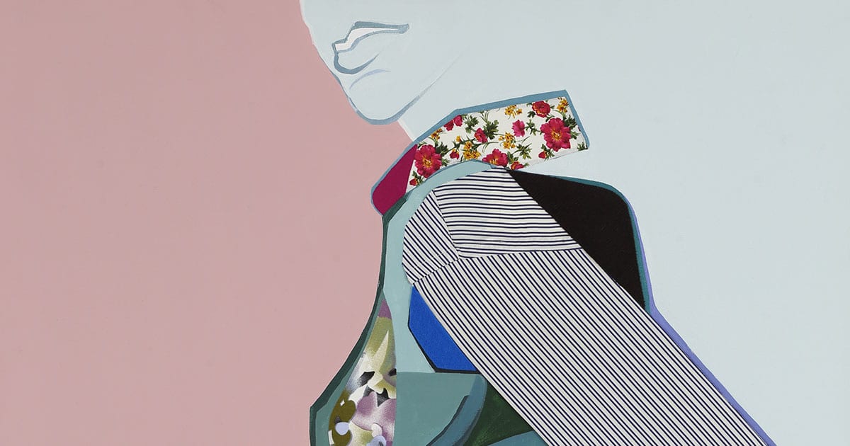 Painting 'Posture No.2' — Modern artist Agne Kisonaite