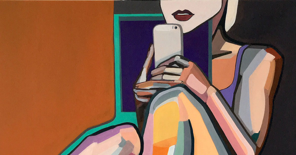 Painting ‘Infantilism’ — Modern artist Agne Kisonaite